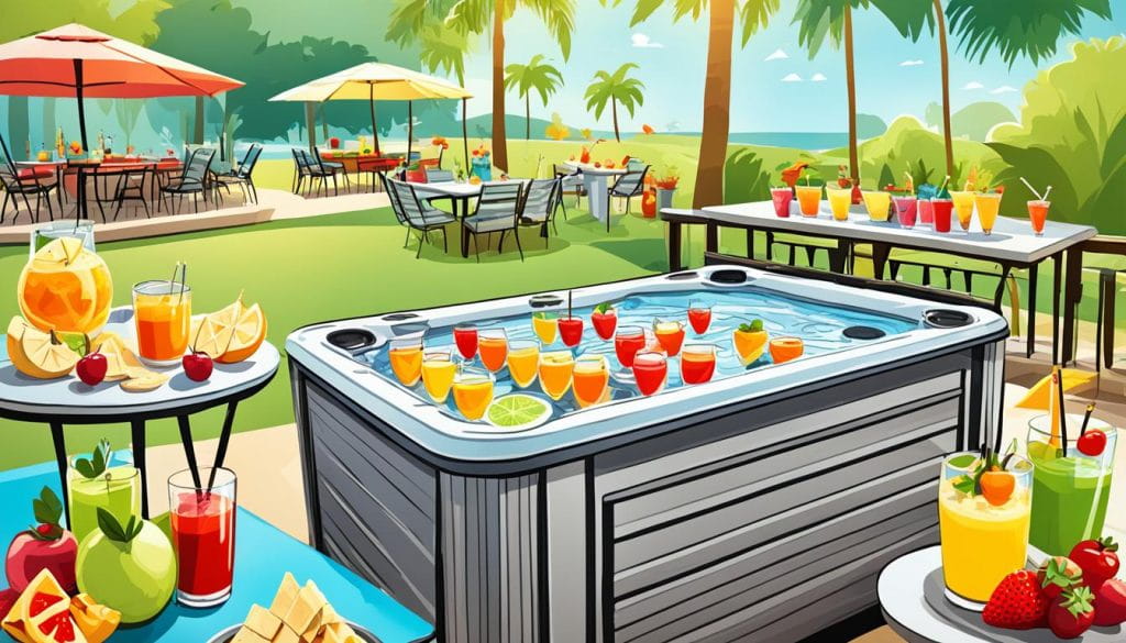 Sizzling Hot Tub Delights: The Best Drinks and Snacks for Your Spa Day ...